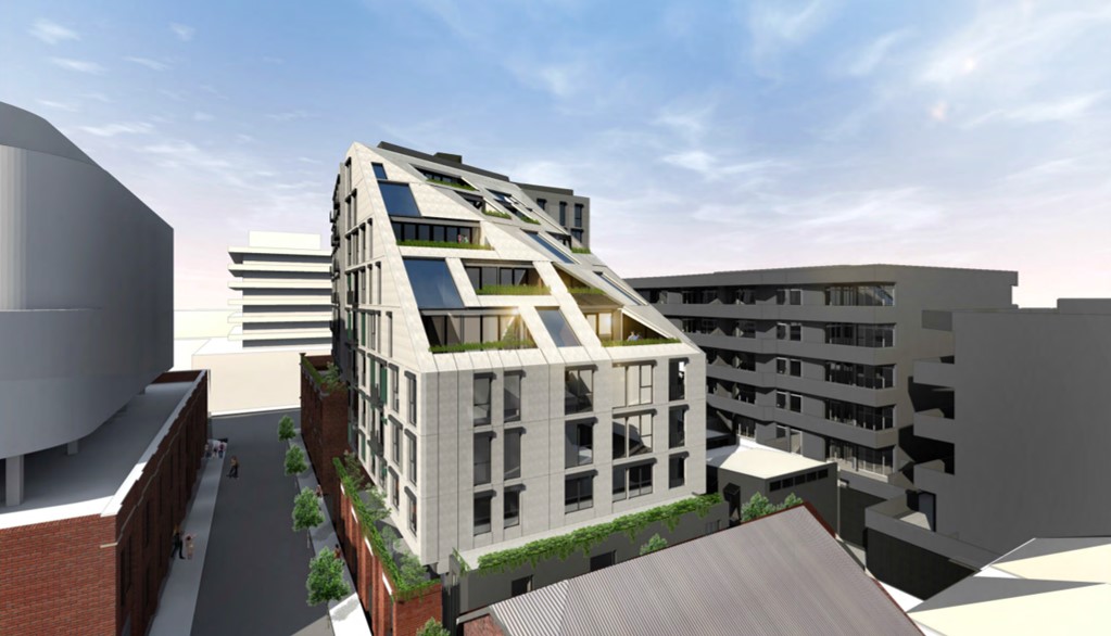 Chapter proposes another trapezoid tower – realestatesource